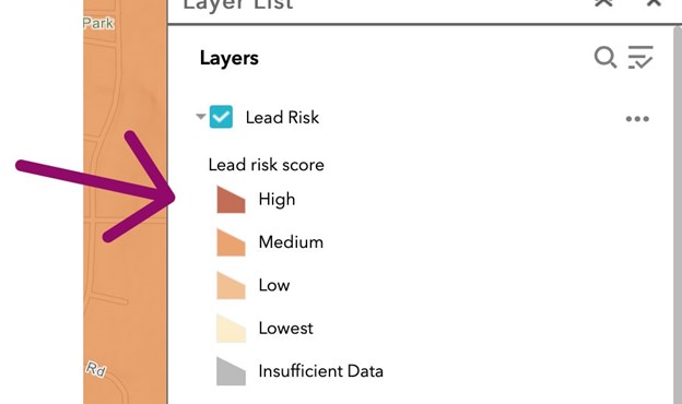 Lead Risk Map - NC Child